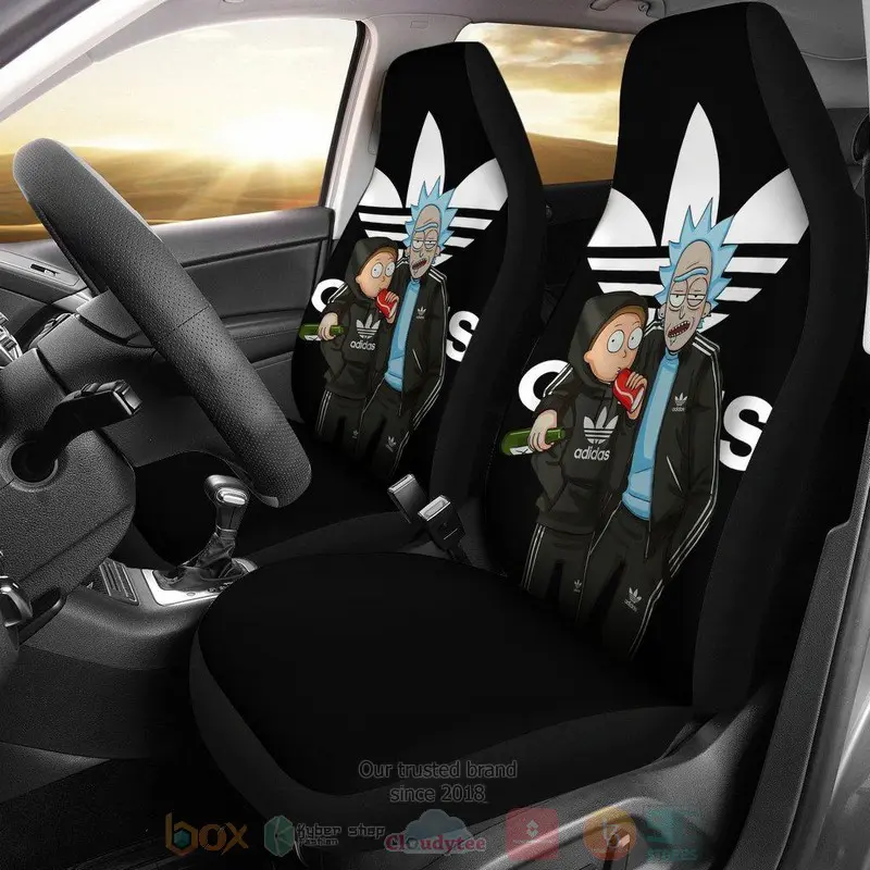 Adidas Rick And Morty Car Seat Covers Limited Edition - Hearthtops Store