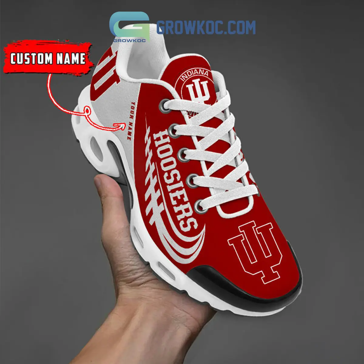 Indiana Hoosiers Personalized TN Shoes, Air Max Plus Cushion Shoes ...