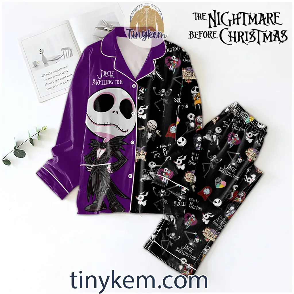 Jack Skellington Nightmare Before Christmas Pajamas Set - Hearthtops Store