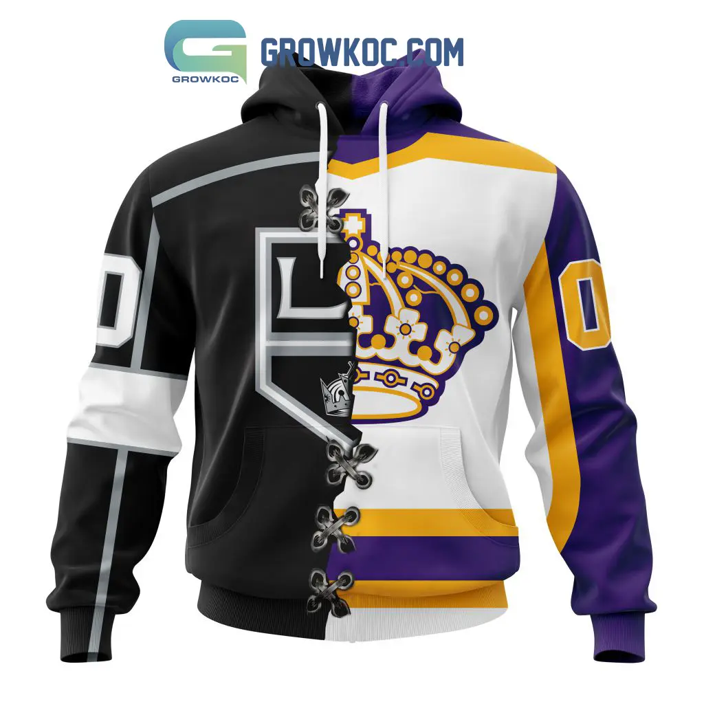 Los Angeles Kings Mix Reverse Retro Personalized Hoodie Shirts - Hearthtops Store