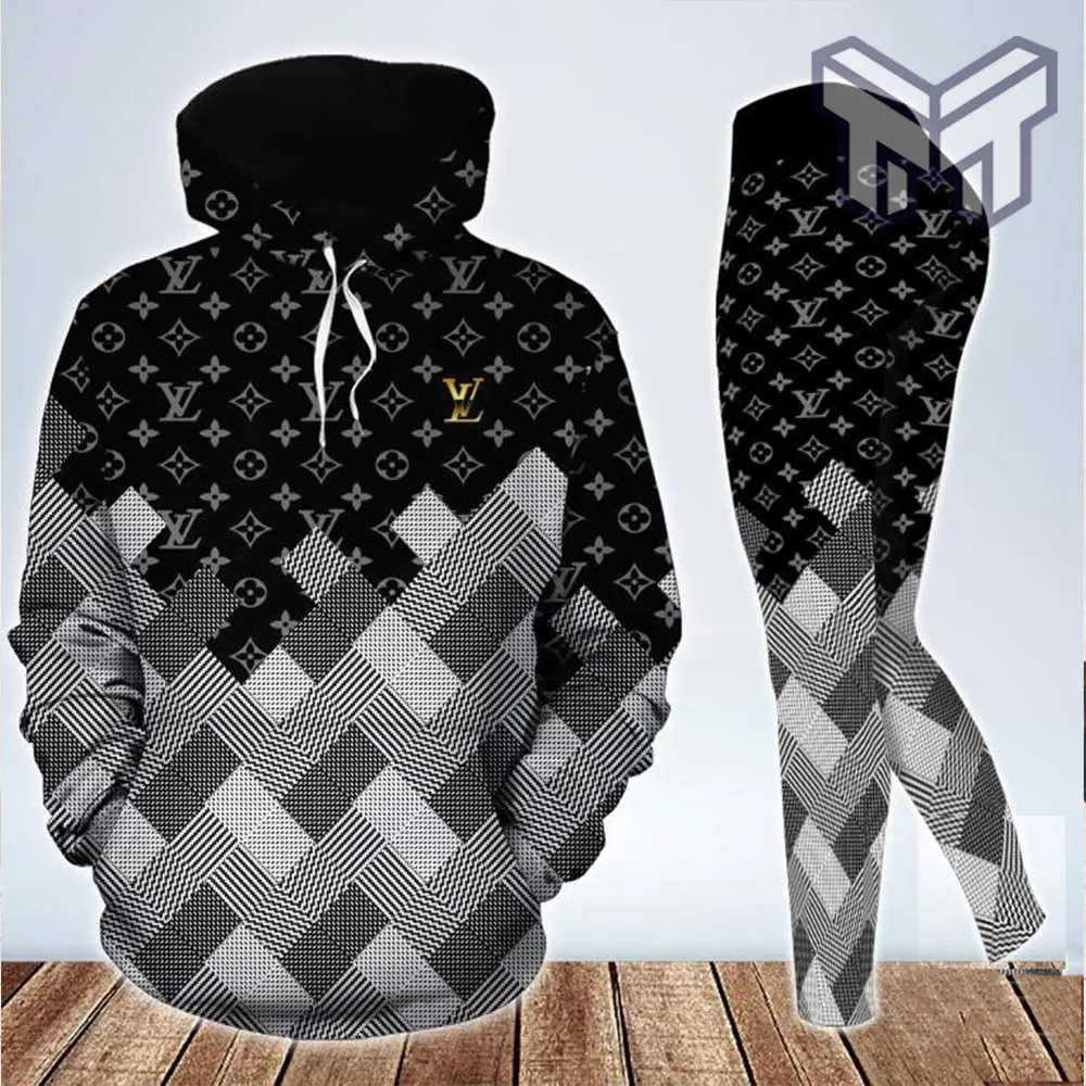 Louis Vuitton Seamless Pattern 3D Hoodie Leggings Set Lv Gift Hot ...