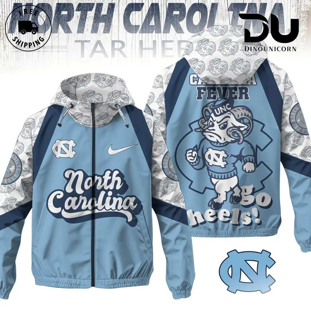 North Carolina Tar Heels Basketball NCAA Windbreaker Jacket ...