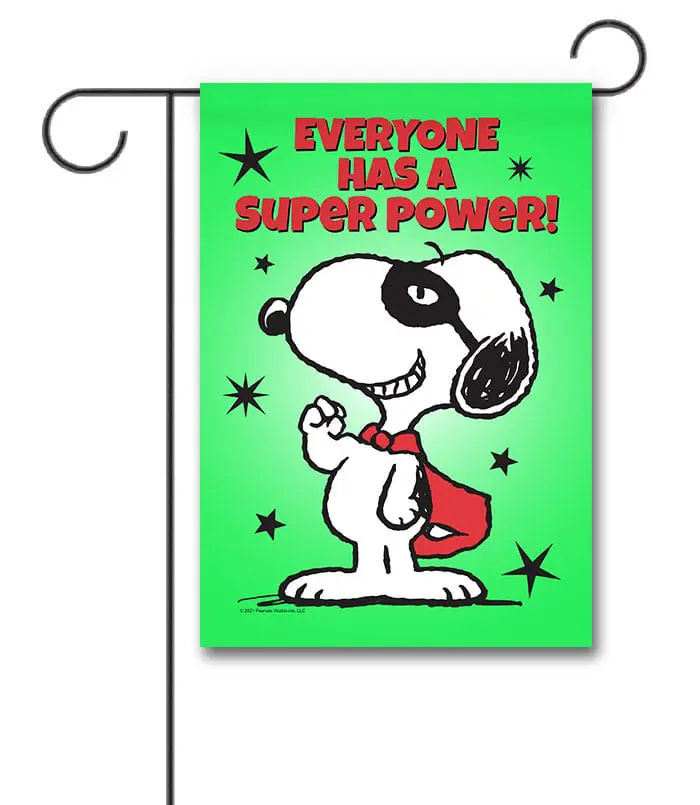 PEANUTS Super Power Snoopy Garden Flag - Hearthtops Store