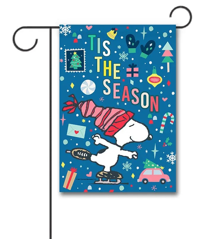 PEANUTS My Favorite Things Snoopy Garden Flag - Hearthtops Store