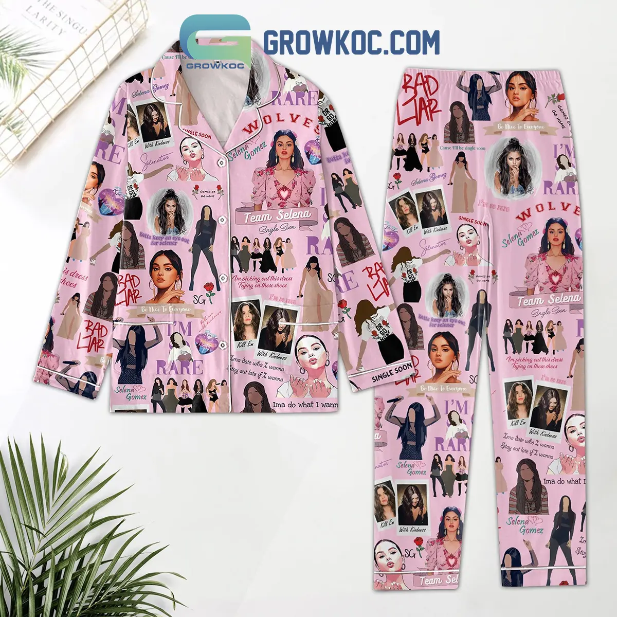 Selena Gomez I'M So Rare Team Selena Single Soon Pajamas Set ...