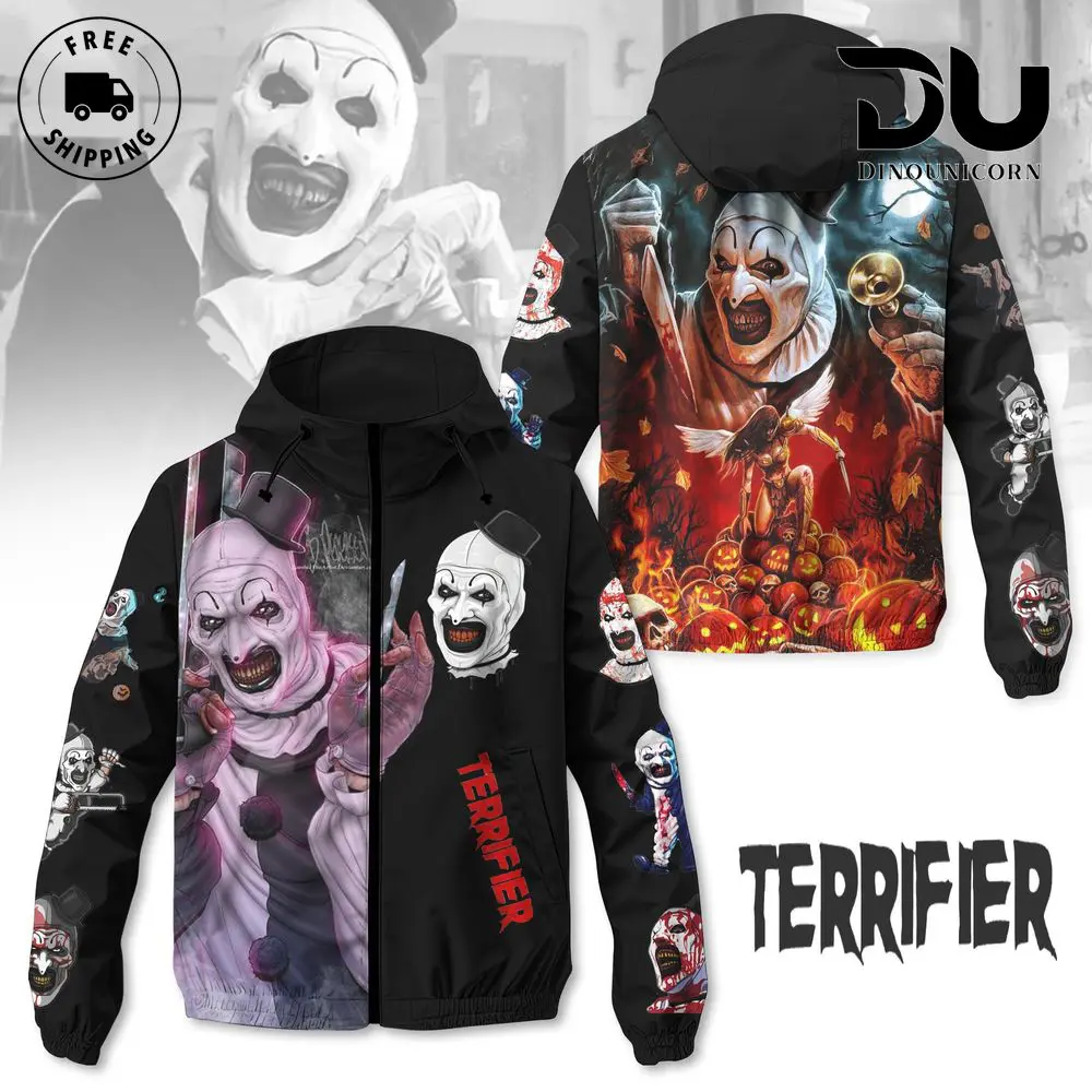 Terrifier Windbreaker Jacket - Hearthtops Store