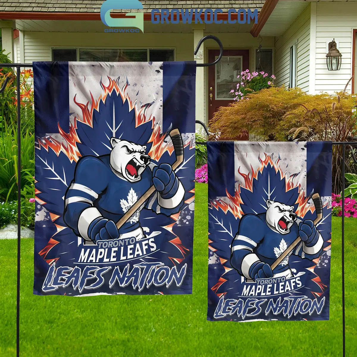 Toronto Maple Leafs Leafs Nation House Garden Flags - Hearthtops Store