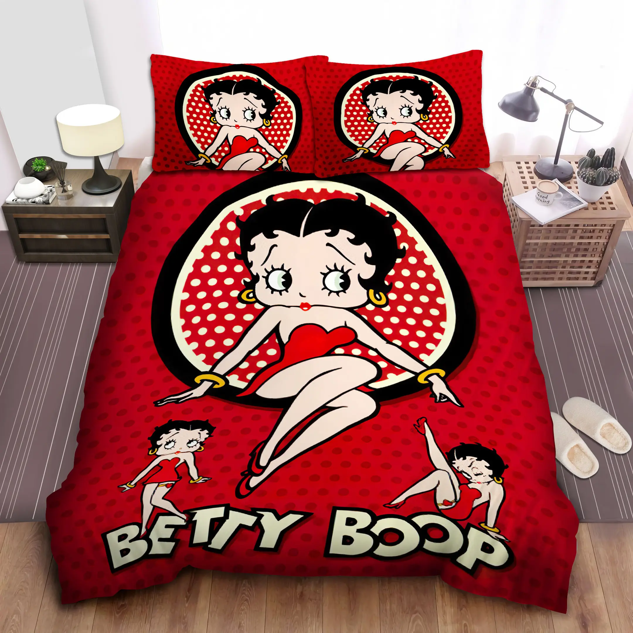 Betty Boop Comforter Duvet Cover: Bed Sheets & Bedding Sets Spread ...