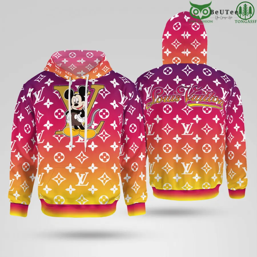 Mickey Instagram Colors Louis Vuitton Louis Vuitton 3D Hoodie ...