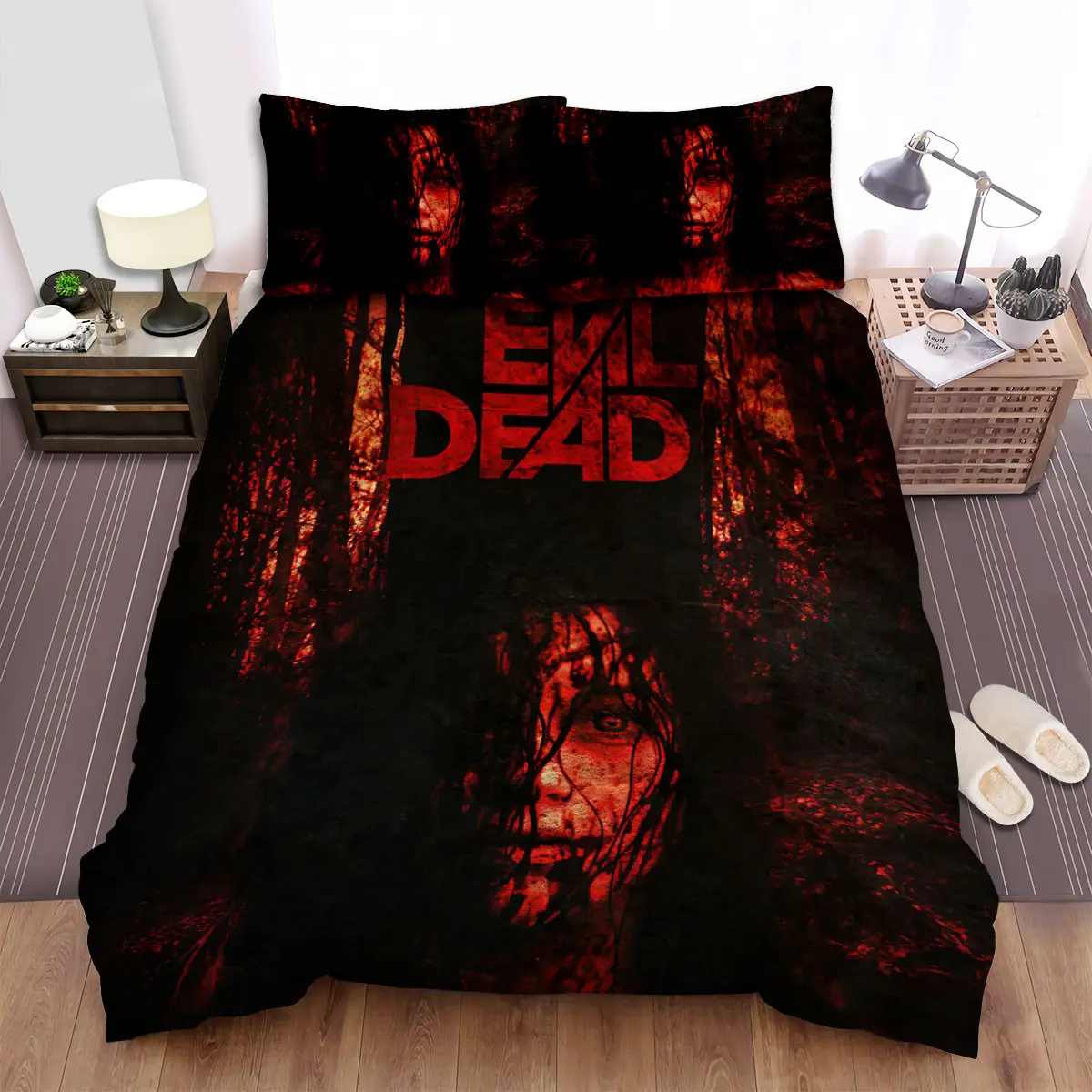 Evil Dead Face Bed Sheets Spread Comforter Duvet Cover Bedding Sets ...