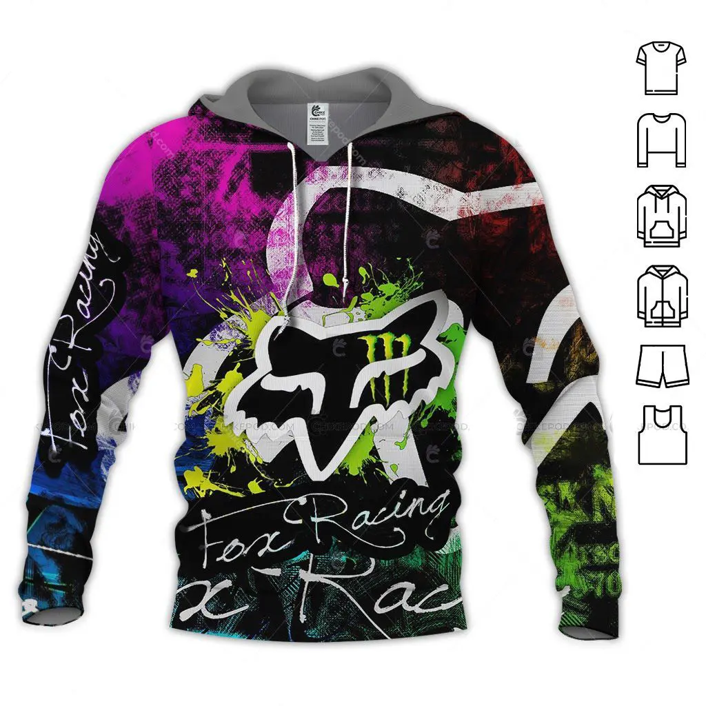 Fox Racing Motorcycles Clothes 3D Printing Fx4 - Hearthtops Store