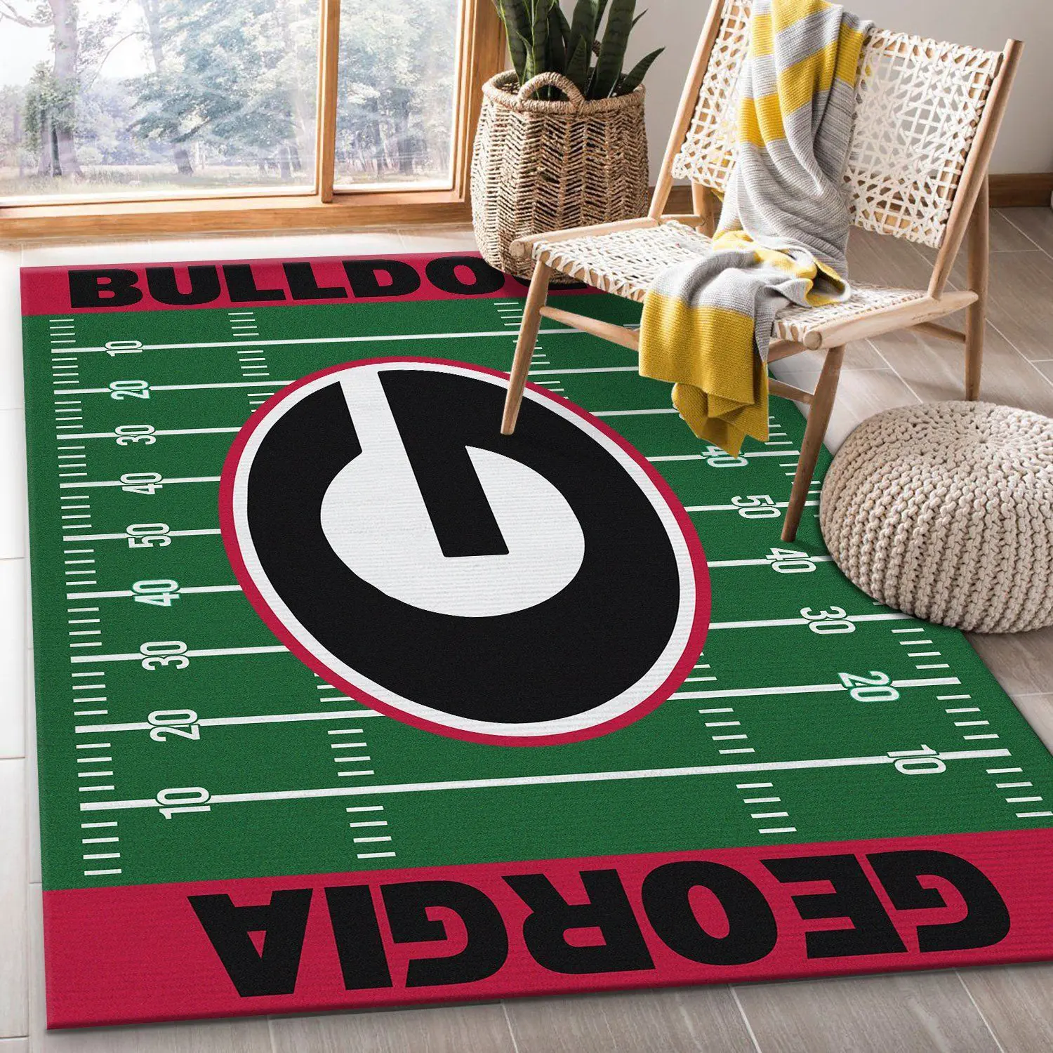 Georgia Bulldogs Nfl Rug Custom Size And Printing - Hearthtops Store