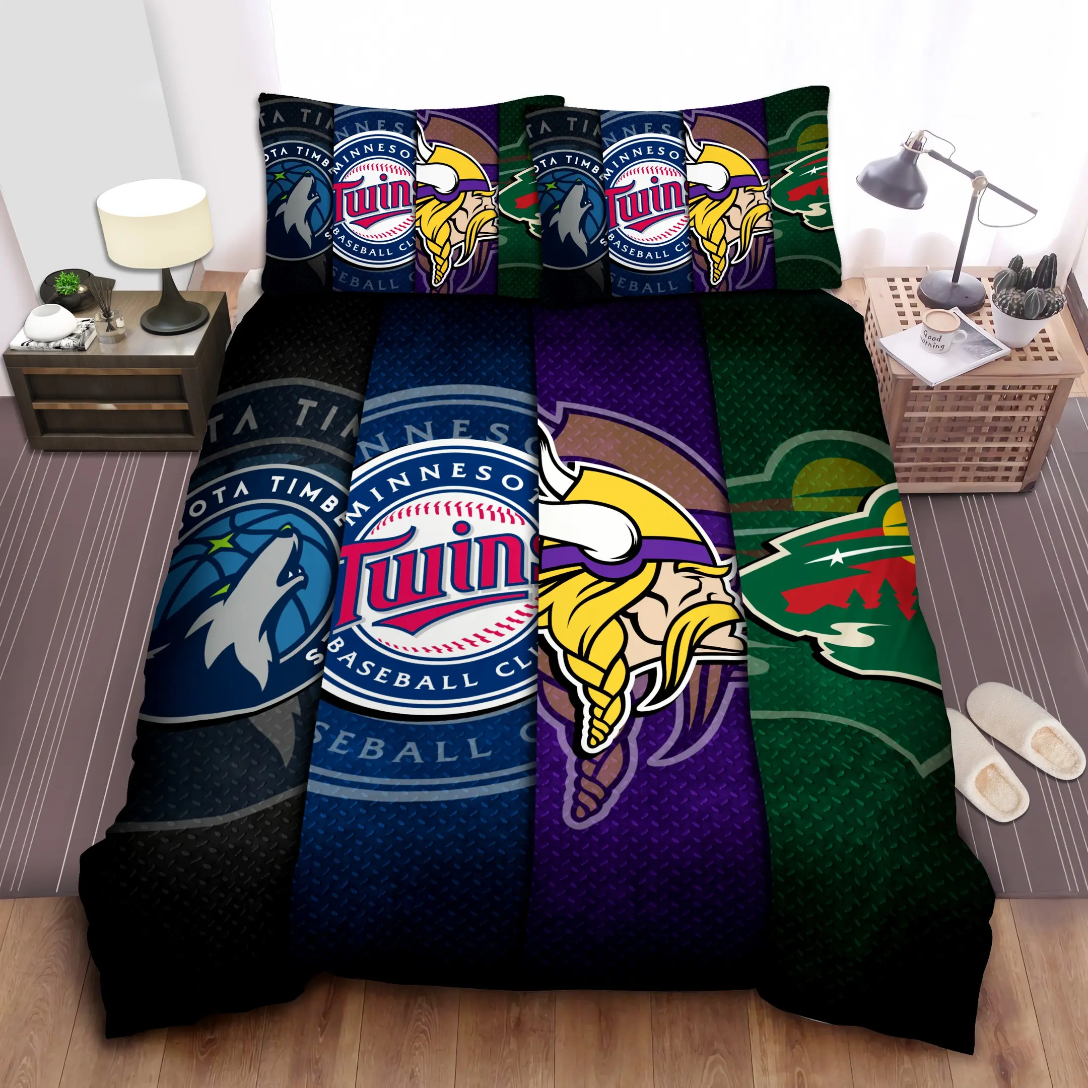 Minnesota Sports Teams Comforter, Duvet Cover & Bed Sheet Bedding Sets ...
