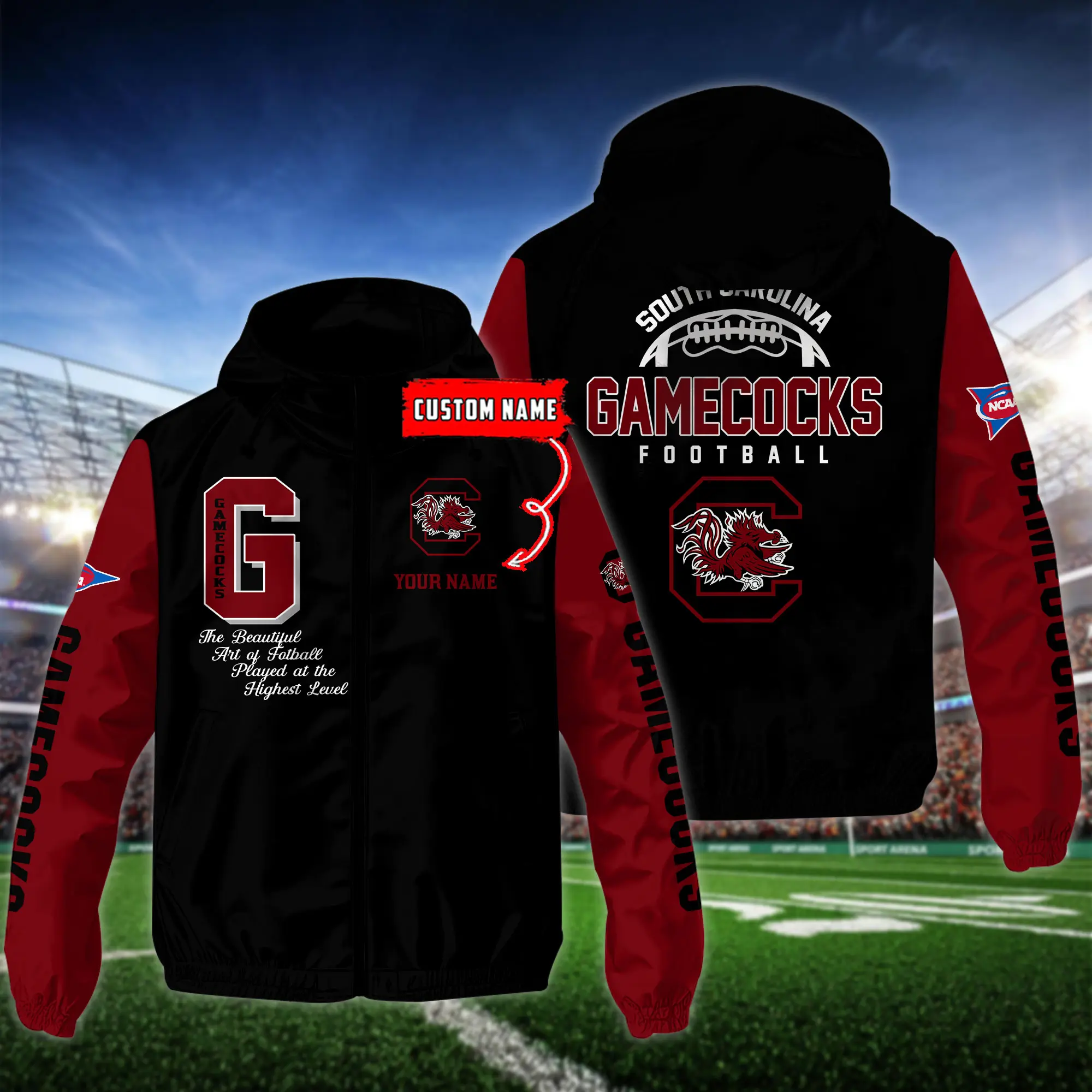 South Carolina Gamecocks Outdoor Jacket AZBTOJ000175 - Hearthtops Store