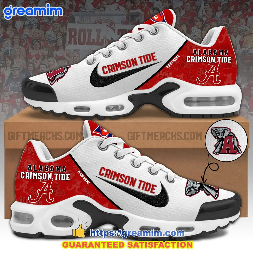 NCAA Alabama Crimson Tide Custom Nike Air Max TN Plus Shoes, TN Shoes ...
