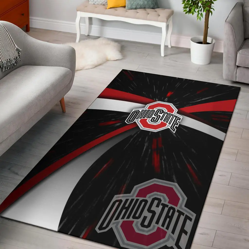 Ohio State Buckeyes Logo Area Rug - Hearthtops Store