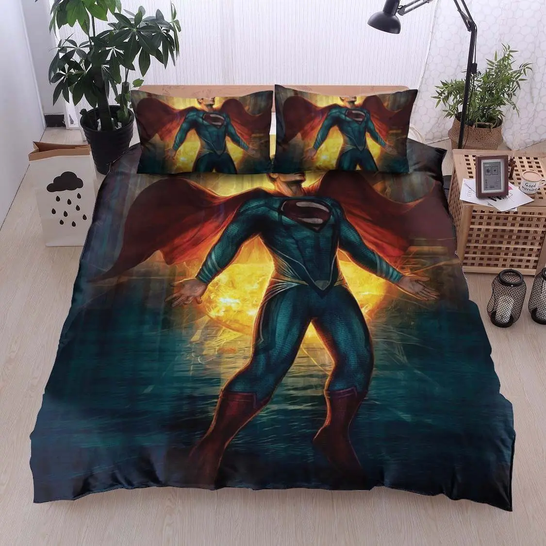 Superman Duvet Cover Bedroom Sets Comfortable Bedding Sets - Hearthtops ...