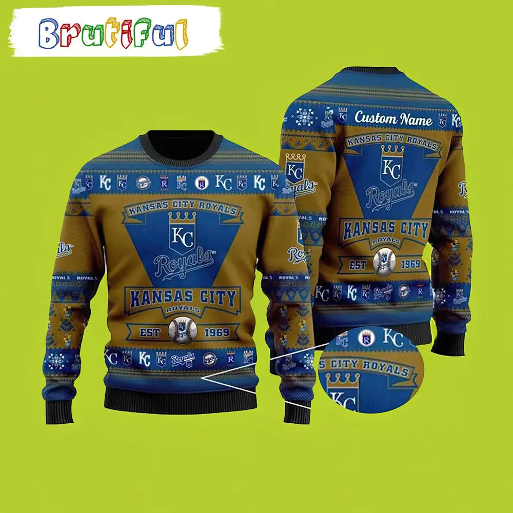 Kansas City Royals Football Team Logo Kansas City Chiefs Sweater ...